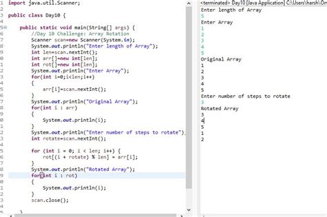 Harshal Salunke On Linkedin Codingchallenge Javadevelopment Arrayrotation 30daysofcode