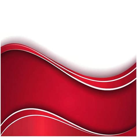 Premium Vector Abstract Red Wave Curve On White Blank Space Luxury Design Modern Background
