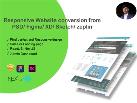 A Frontend Developer To Convert Psd To Html Build Reactjs Nextjs