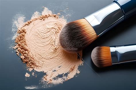 메이크업 브러쉬 및 파운데이션 배경 사진 무료 다운로드 Lovepik