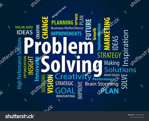 Problem Solving Word Cloud Stock Illustration 1204405066 Shutterstock