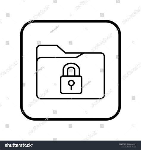 Folder Locked Document Locked Safe Document Stock Vector Royalty Free 2189198121 Shutterstock