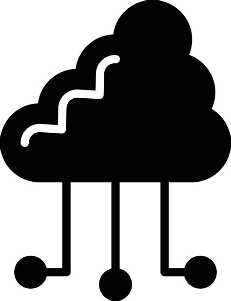 Cloud Computing Glyph Icon 11261067 Vector Art At Vecteezy