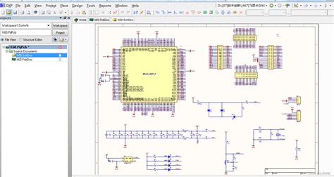 基于nxp Mk60dn512单片机 Qfp144封装 最小系统核心评估板（原理图pcb）工程文件，ad09设计的工程文件