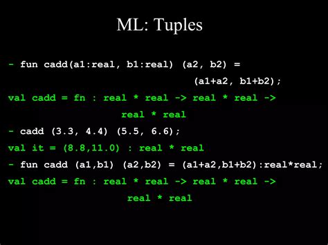 Ml A Strongly Typed Functional Language Ppt