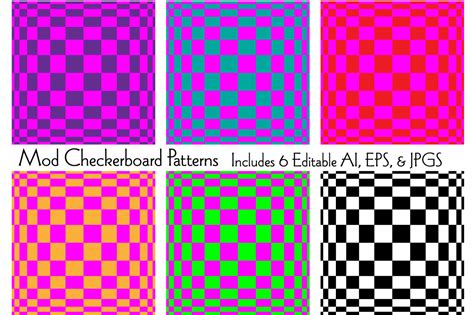 Mod Checkerboard Patterns By Melissa Held Designs Thehungryjpeg