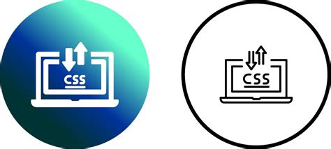 Css Laptop Vector Icon 42477660 Vector Art At Vecteezy