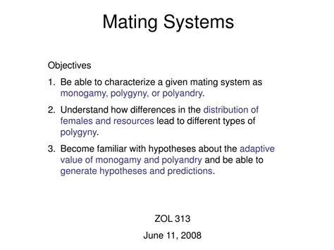 PPT Mating Systems PowerPoint Presentation Free Download ID