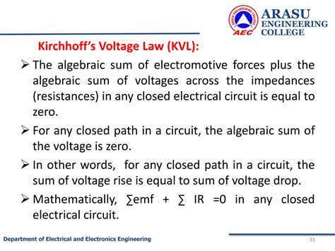 electric circuits and network theorems ppt