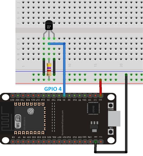 Micropython Ds18b20 Temperature Sensor With Esp32 And Esp8266 Random