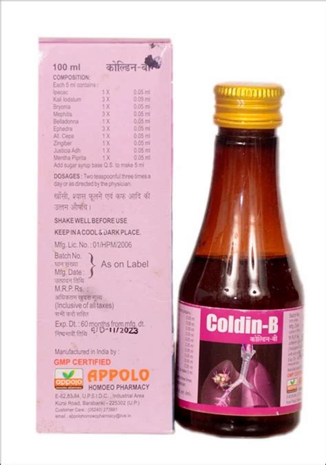 100 Ml Coldin B Syrup Prescription Liquid At Rs 65box In Lucknow Id 2850675103273