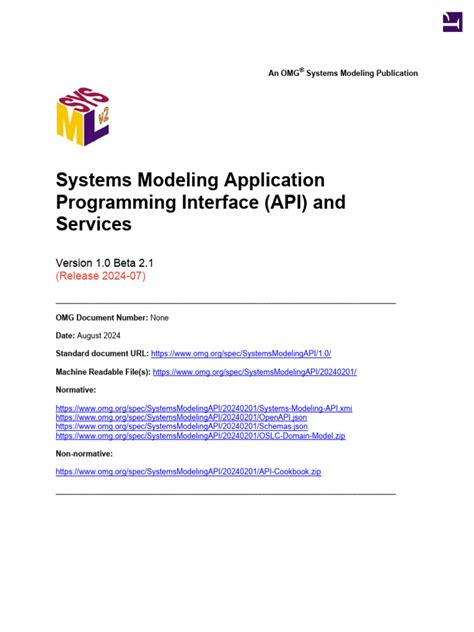 Sysml Systemsmodelingapiandservices Pdf Object Management Group