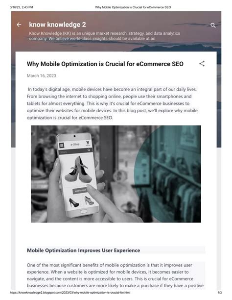Ppt Why Mobile Optimization Is Crucial For Ecommerce Seo Powerpoint Presentation Id 12041609