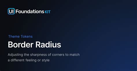 Border Radius Ui Foundations Kit