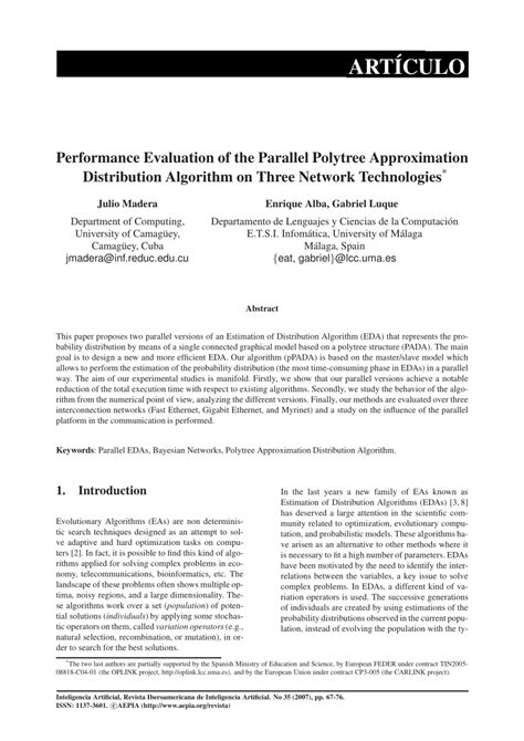 Download Pdf Performance Evaluation Of The Parallel Polytree