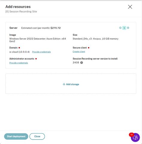 Deploy Session Recording Resources To A Cloud Subscription