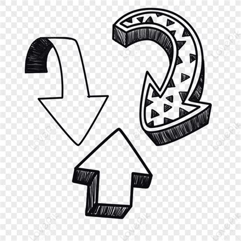 흑백 원 아래쪽 화살표 일러스트 표시입체지시하다 Png 일러스트 무료 다운로드 Lovepik