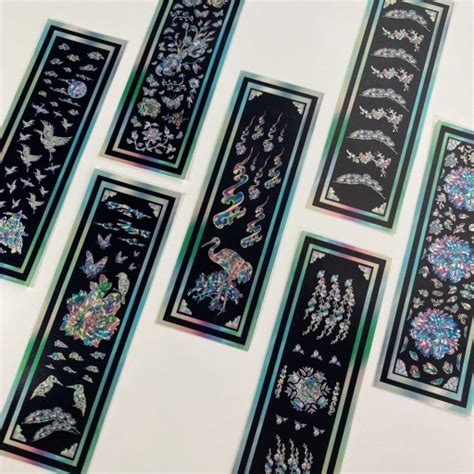 듀플리시티 빛나는 녹 자개장스티커 큰버전 펄 방수스티커 14종 위시버킷