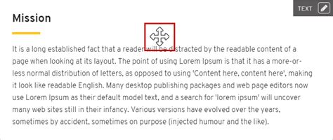 move a content section u s army core support