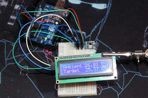 arduino contactless thermometer with mlx90614 oled lcd surtr