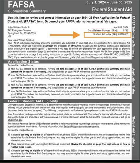 What Is The Fafsa Submission Summary The College Pod