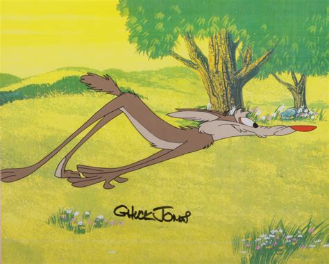 Lot Warner Bros Chuck Jones Signed Wile E Coyote Cartoon Animation