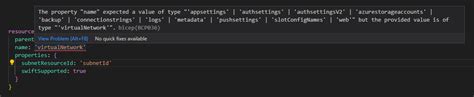 The Use Parent Property Linter Rule For VirtualNetwork Does Not Work As