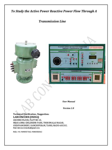 Reactive And Active Power Transfer Experiment Additional Notes Pdf Electric Power
