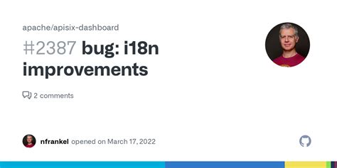 bug i18n improvements · issue 2387 · apache apisix dashboard · github