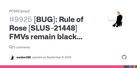 Bug Rule Of Rose Slus 21448 Fmvs Remain Black When Subtitles Appear · Issue 9925 · Pcsx2