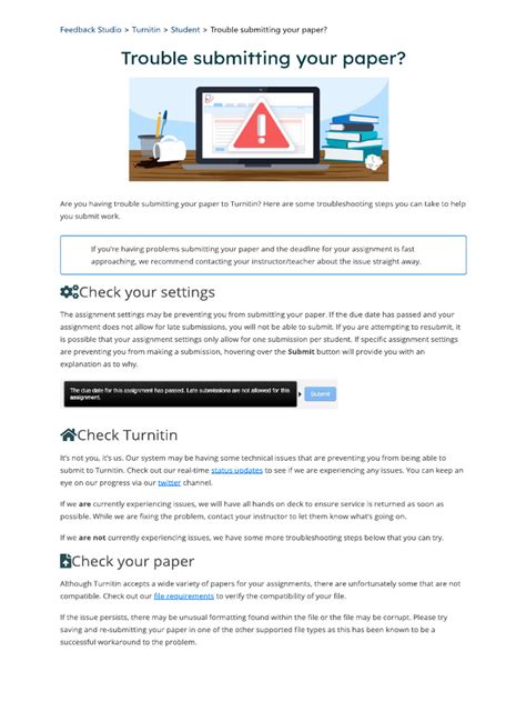 Trouble Submitting Your Paper Pdf