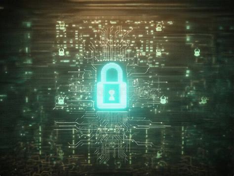 Glowing Digital Padlock Is At Center Of Complex Circuitry Design