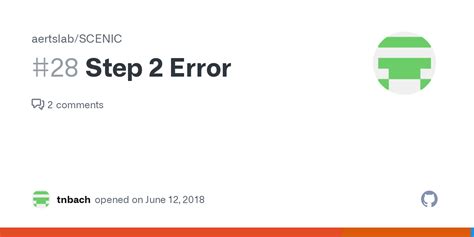 step 2 error · issue 28 · aertslab scenic · github