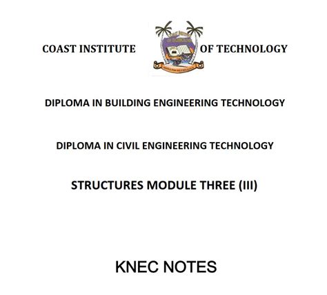 structures iii knec pdf notes pdf notes