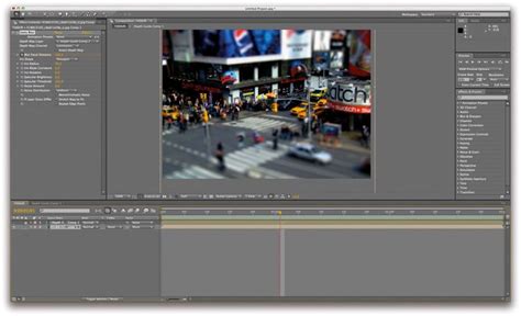After Effects Tutorial Fake The Tilt Shift Look Using After Effects After Effects Tilt Shift