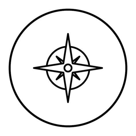 Premium Vector Compass Vector Illustration