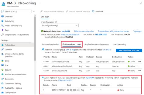 Azure Virtual Network Manager에서 적용한 구성 보기 Microsoft Learn