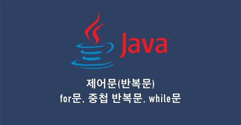 제어문 반복문 for문 중첩 반복문 while문