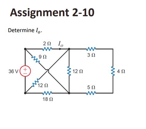 Solved Assignment 2 10determine Io ﻿please Teach Me The