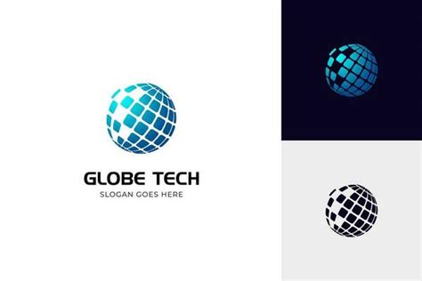 Technology Globe Logo Vector Art Icons And Graphics For Free Download