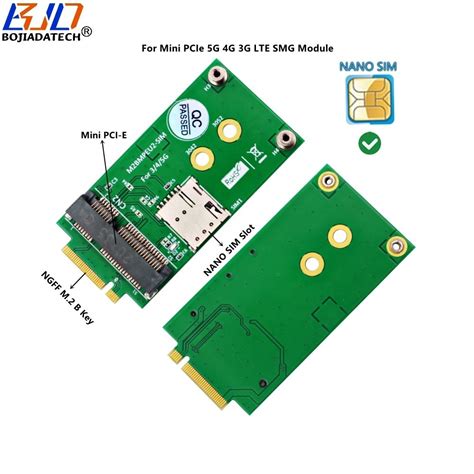 NGFF M 2 B Key Connector To Mini PCI E MPCIE Wireless Adapter 1 Nano SIM Card Slot For 5G 4G