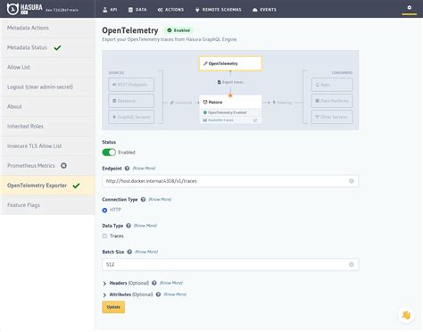 Opentelemetry Traces To Observe Hasura Powered Applications