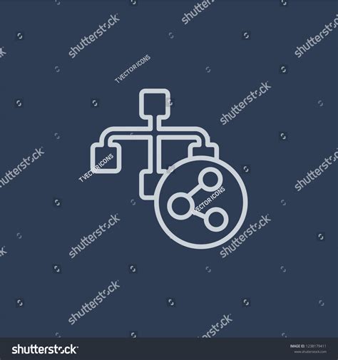 Data Modelling Icon Trendy Flat Vector Vector De Stock Libre De