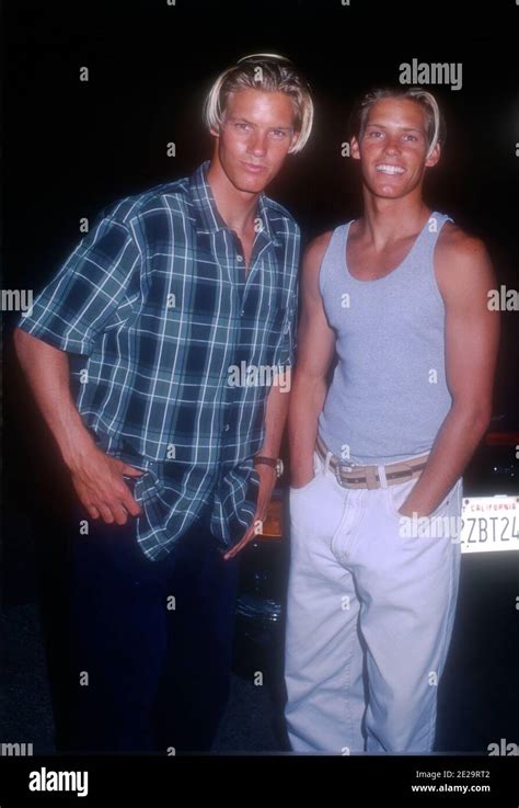 West Hollywood California Usa 1st May 1996 Modelstwins Derek Brewer And Keith Brewer The