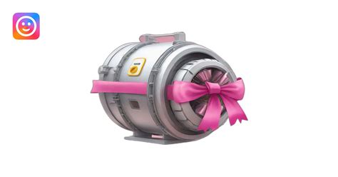 Particle Accelerator With Cute Pink Ribbon Emoji Ai Emoji Generator