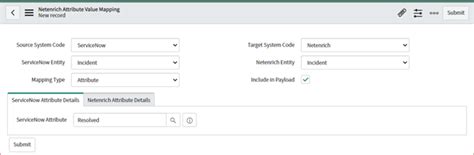 Creating Custom Attribute Value Mappings In ServiceNow Netenrich