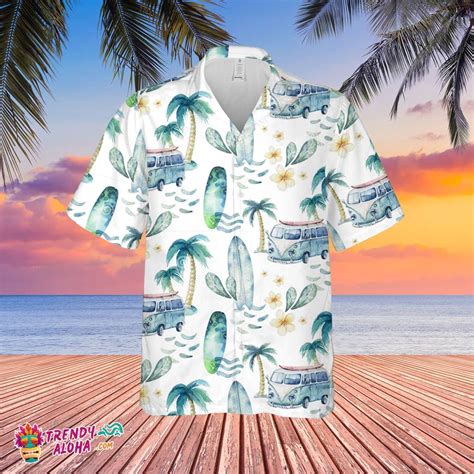 Surf Hawaiian Shirt Trendy Aloha