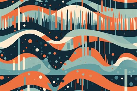 Premium Ai Image Dynamic Abstract Pattern Inspired By Music And Sound Waves Created With