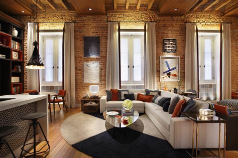 Living Rooms With Exposed Brick WallsInterior Design Ideas