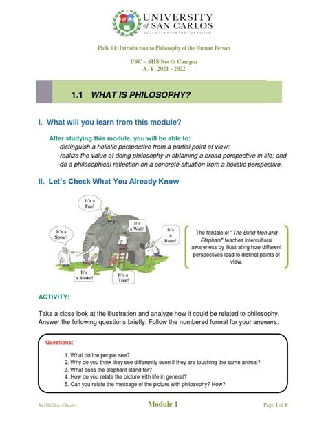 Philo Module 1 Pdf Reason Thought